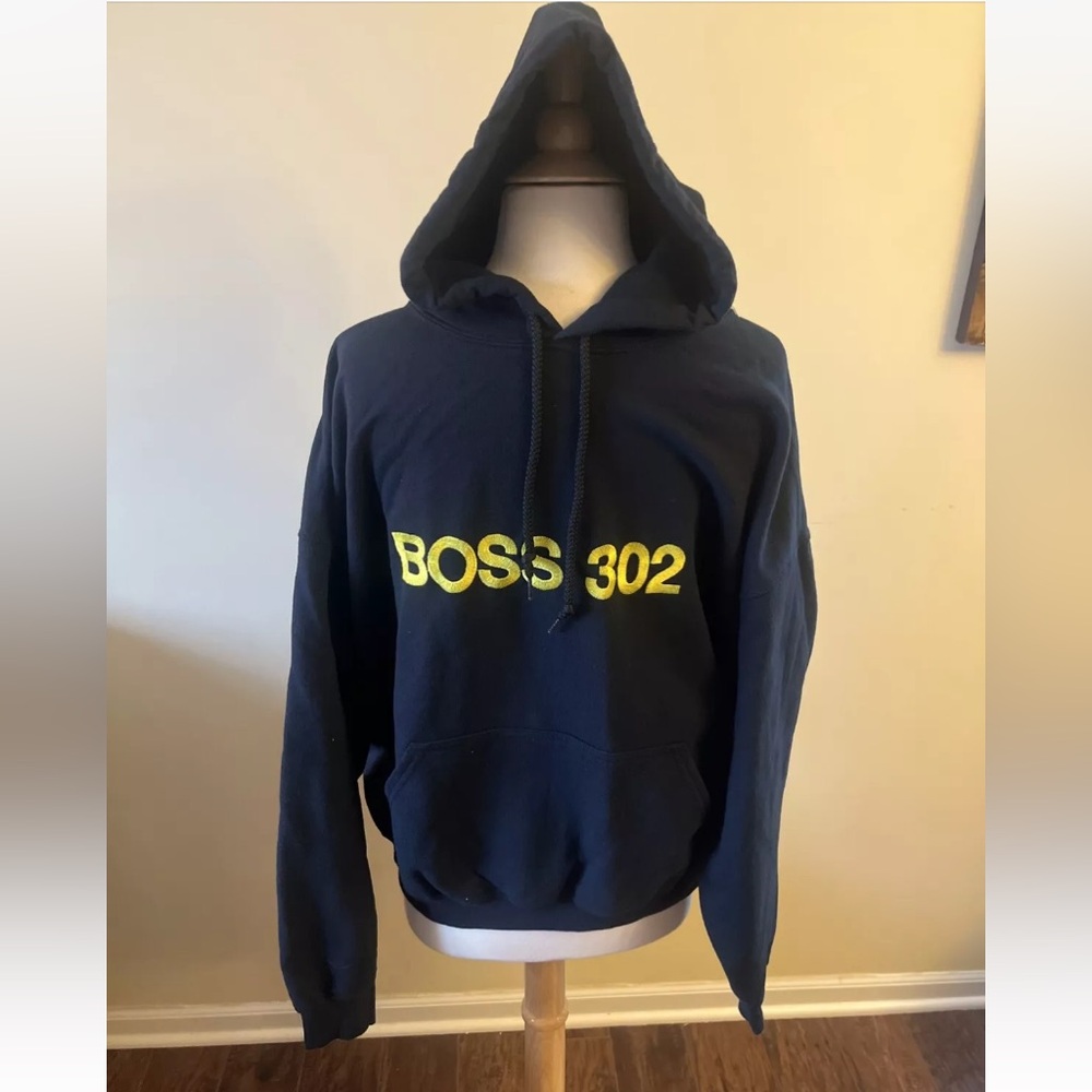 Boss 302 ~ Ford Mustang Black Hoodie - Gem